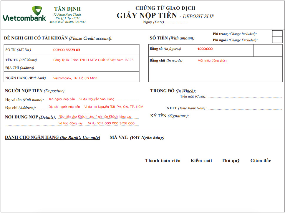 Payment method - JACCS - Japanese financial company